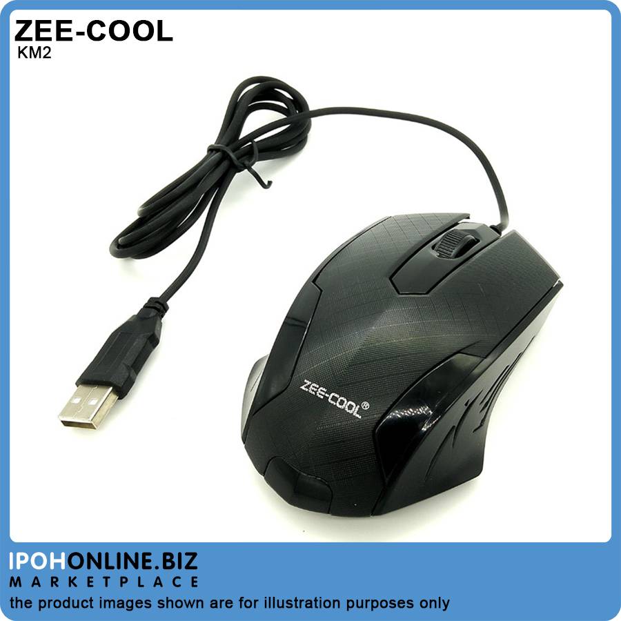 Zee-Cool KM2 USB Wired Waterproof Keyboard Combo Set (USB Mouse + USB ...